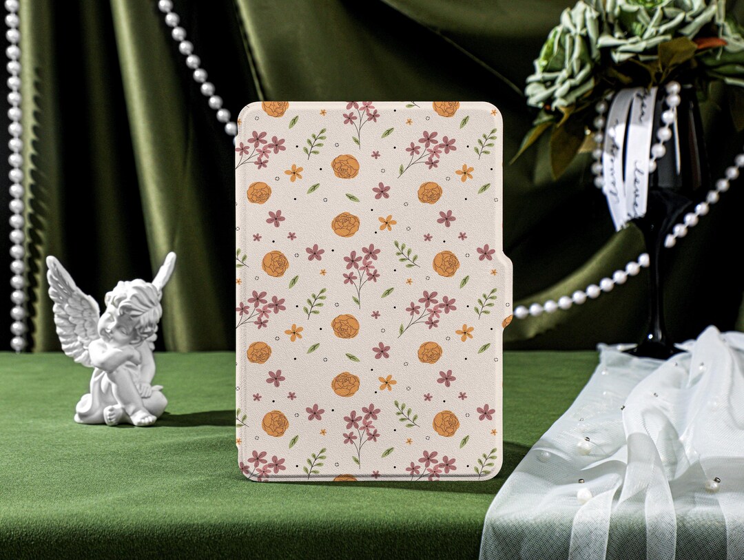 Flower Collection All New Kindle 6" 2022 Case, Personalization Kindle ...