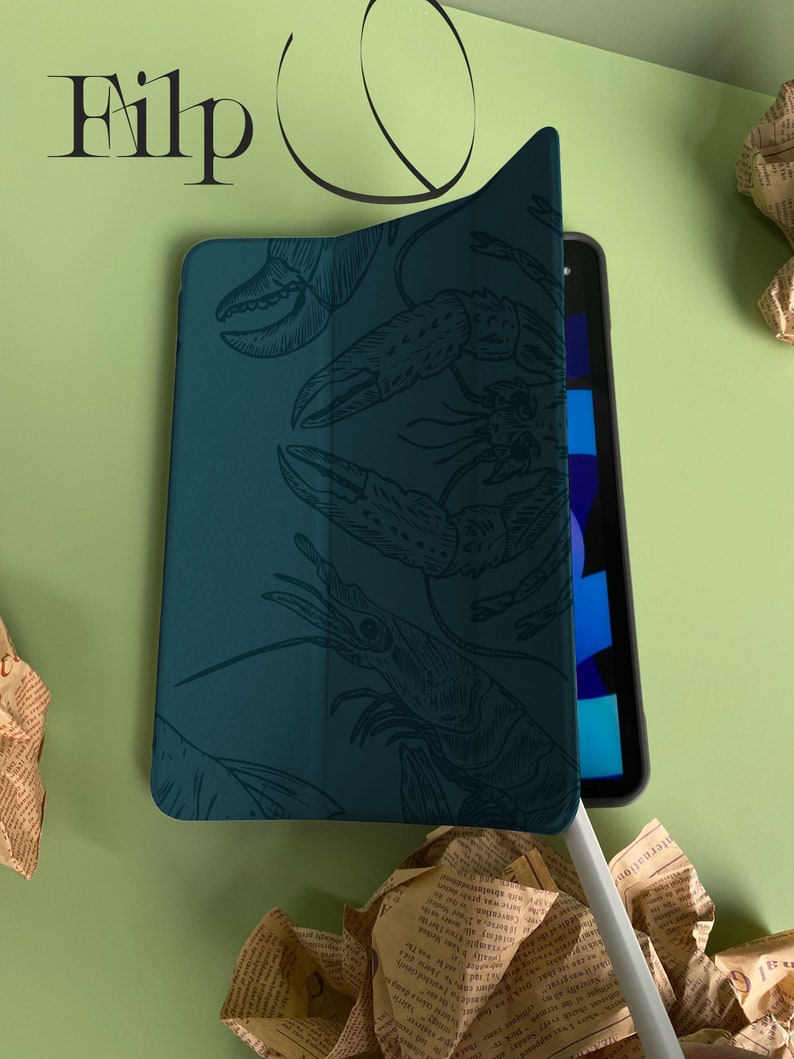 Personalized Custom Name Deep Sea iPad Smart Case Cover iPad Pro 12.9 ...