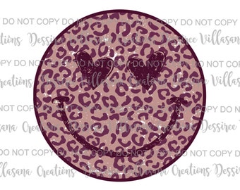Maroon Smiley Face - Etsy