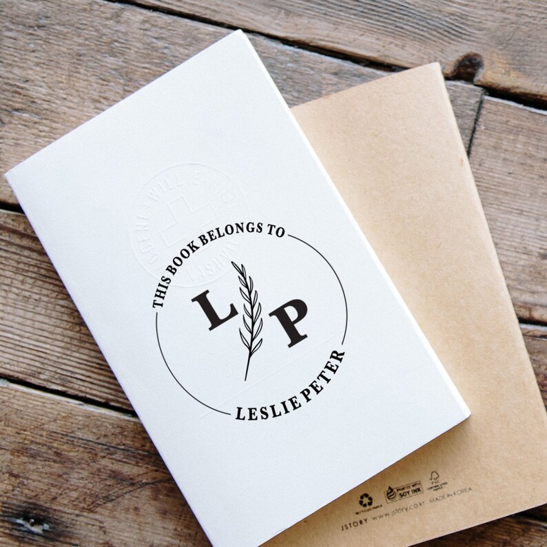 Custom "from the Library Of" Stamp, Personalized Book Stamp - Etsy