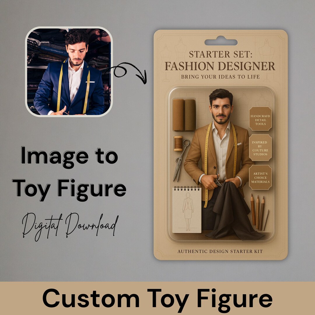 Personalized Action Figure Digital Art: Custom Toy Portrait (digital ...
