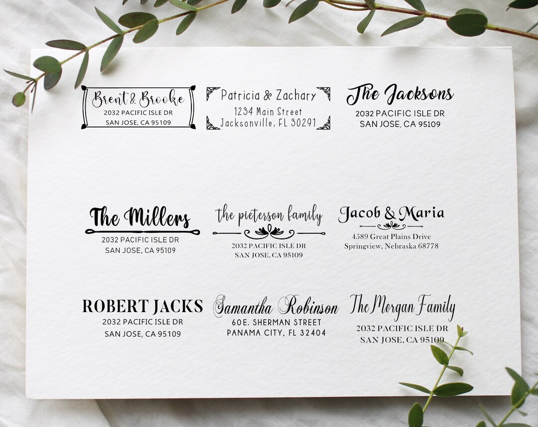 Minimal Address Stamp, Return Address Stamp, Custom Address Stamp ...