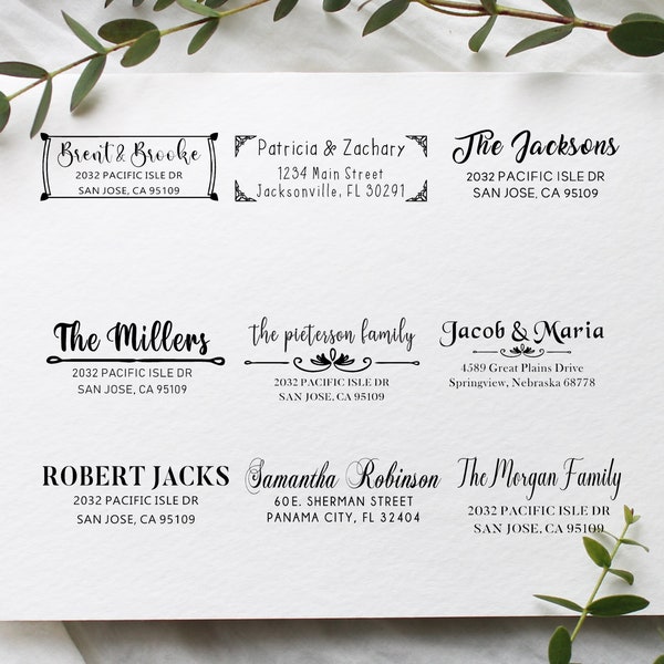 Custom Address Stamp - Etsy