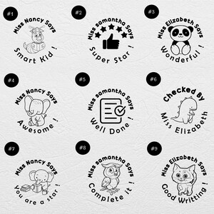 Customized Teacher Stamp, Teacher Grading Stamp, Teacher Marking Stamp ...