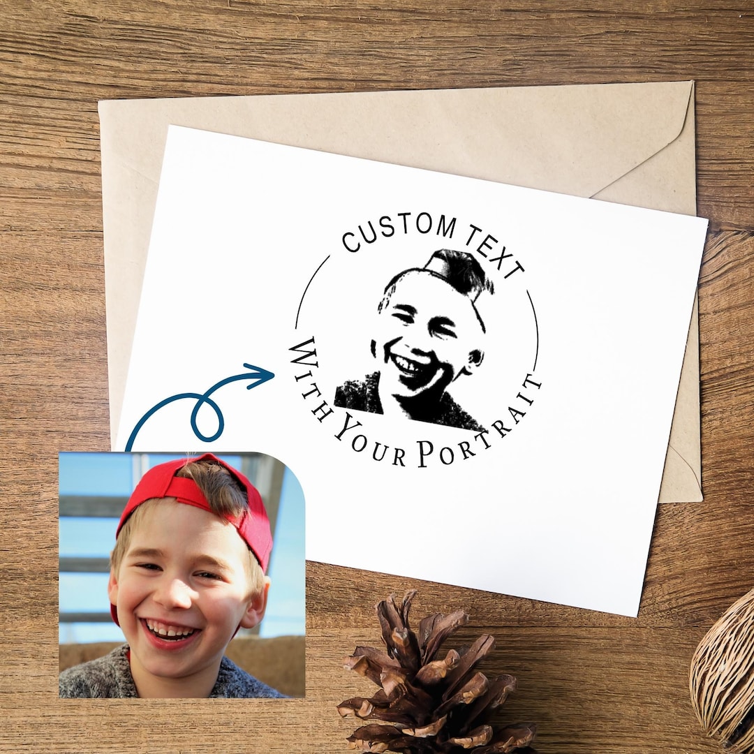 Custom Face Stamp, Create Your Portrait Stamp, Sketch Stamp ...