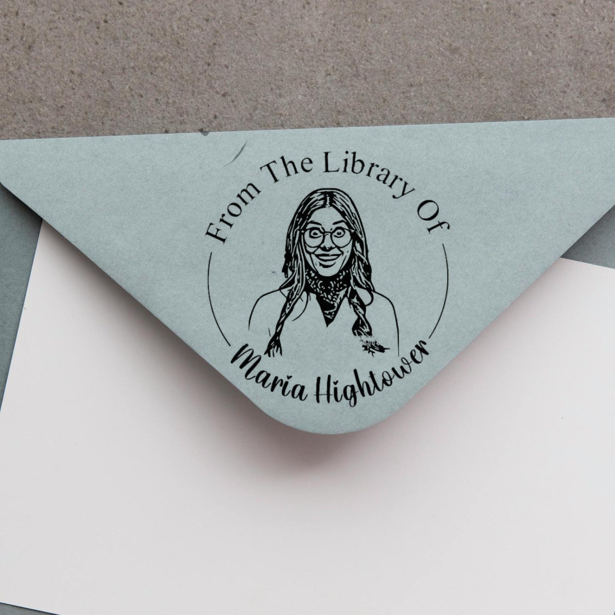 Custom Library Book Stamp With Name, From My Personal Library Stamp ...
