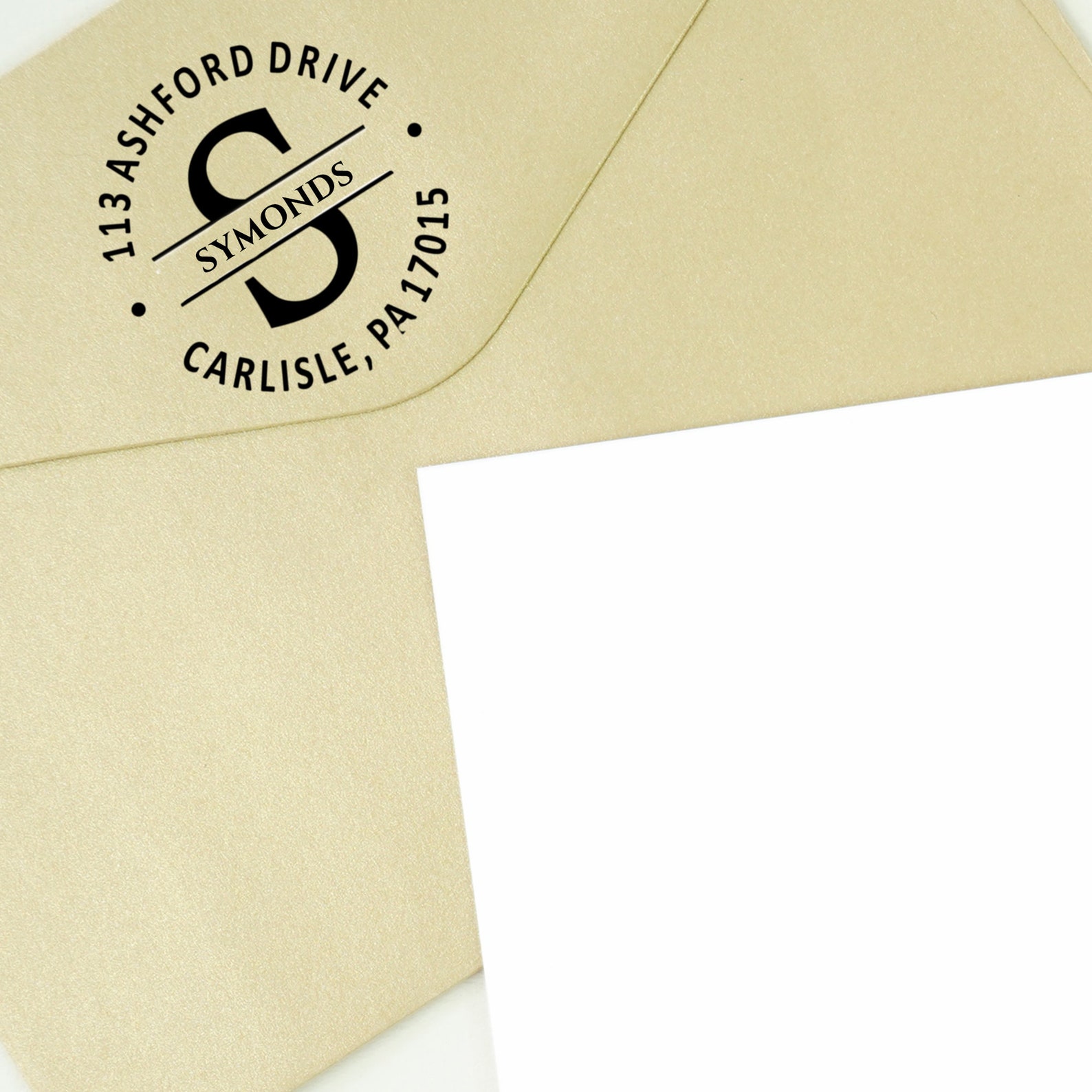 Custom Round Address Stamp for Small Business and Personal Mail ...