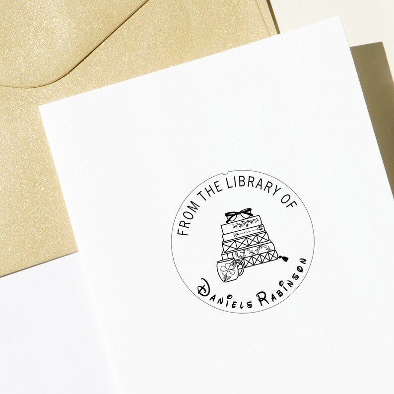 From the Library of Stamp Custom Library Stamp This Book - Etsy