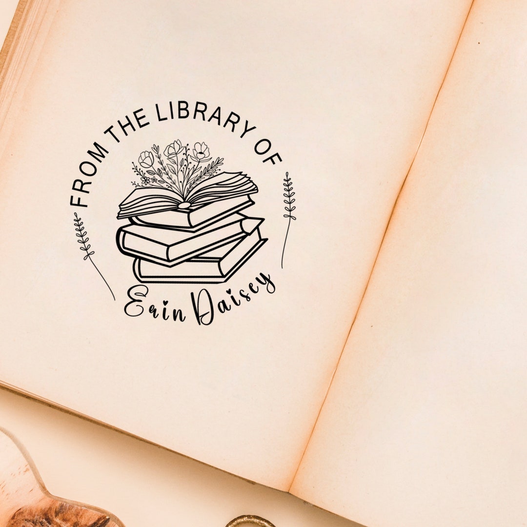 Choose Your Library Stamp, From the Library of Stamp, Book Stamp, Book ...