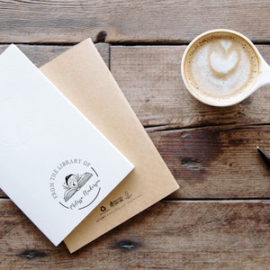 Personalized Library Stamp for Books, Book Stamp, From the Library of ...