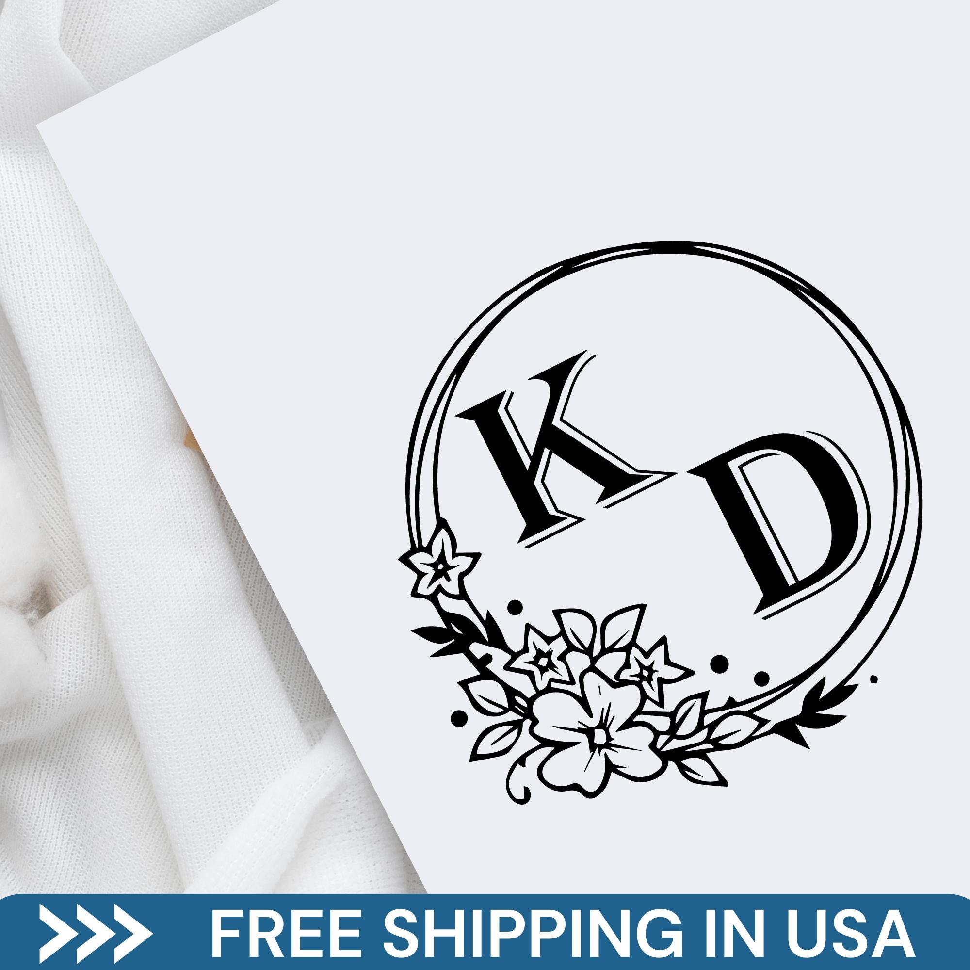 Personalized Wedding Monogram Rubber Stamp: Initials & Date - Etsy
