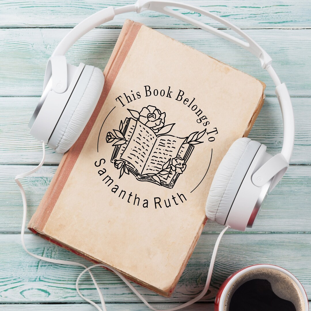 Custom From the Library of Stamp | Personalized Bookplate Rubber Stamp ...