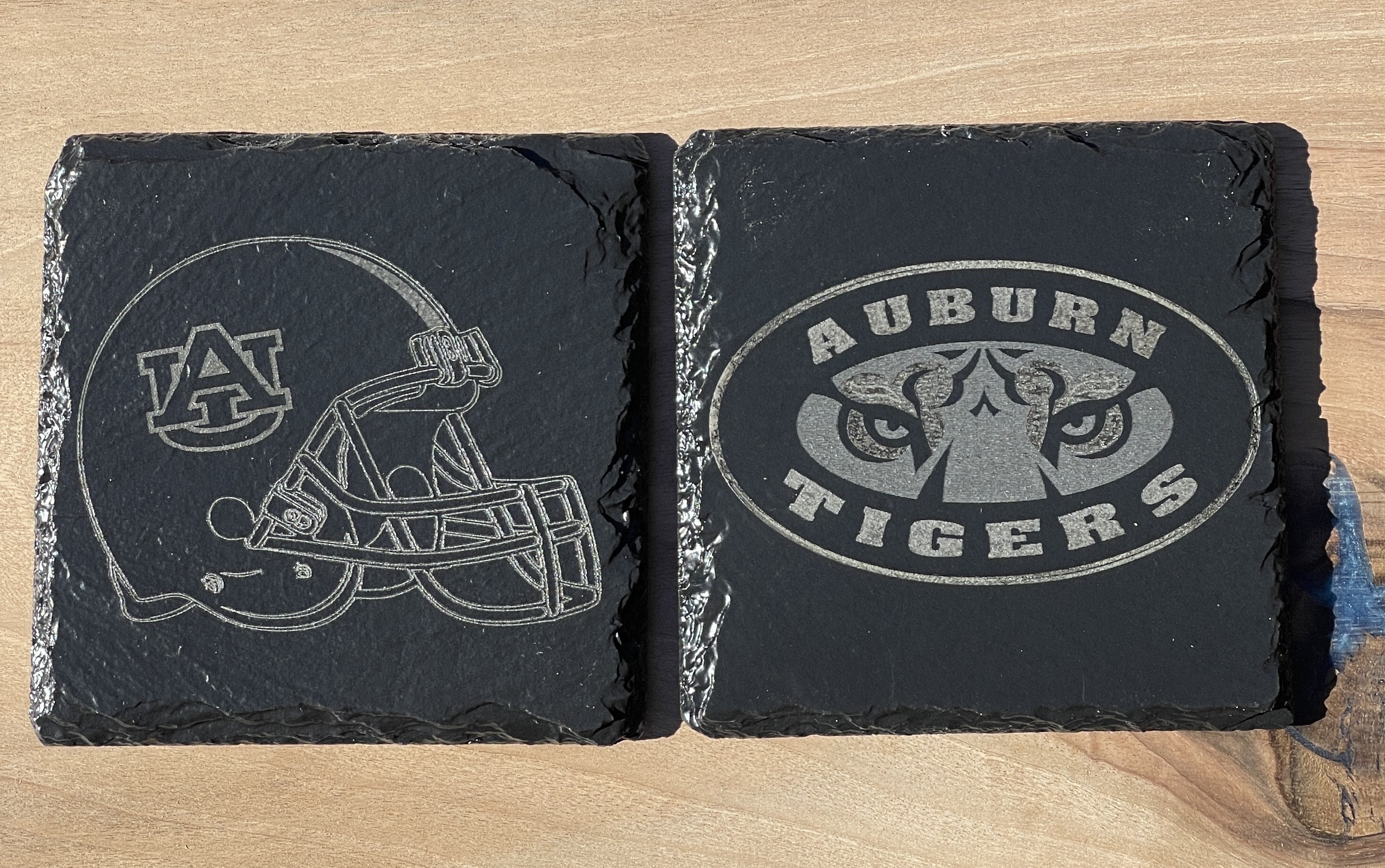 Slate Coasters With College Football Teams - Etsy