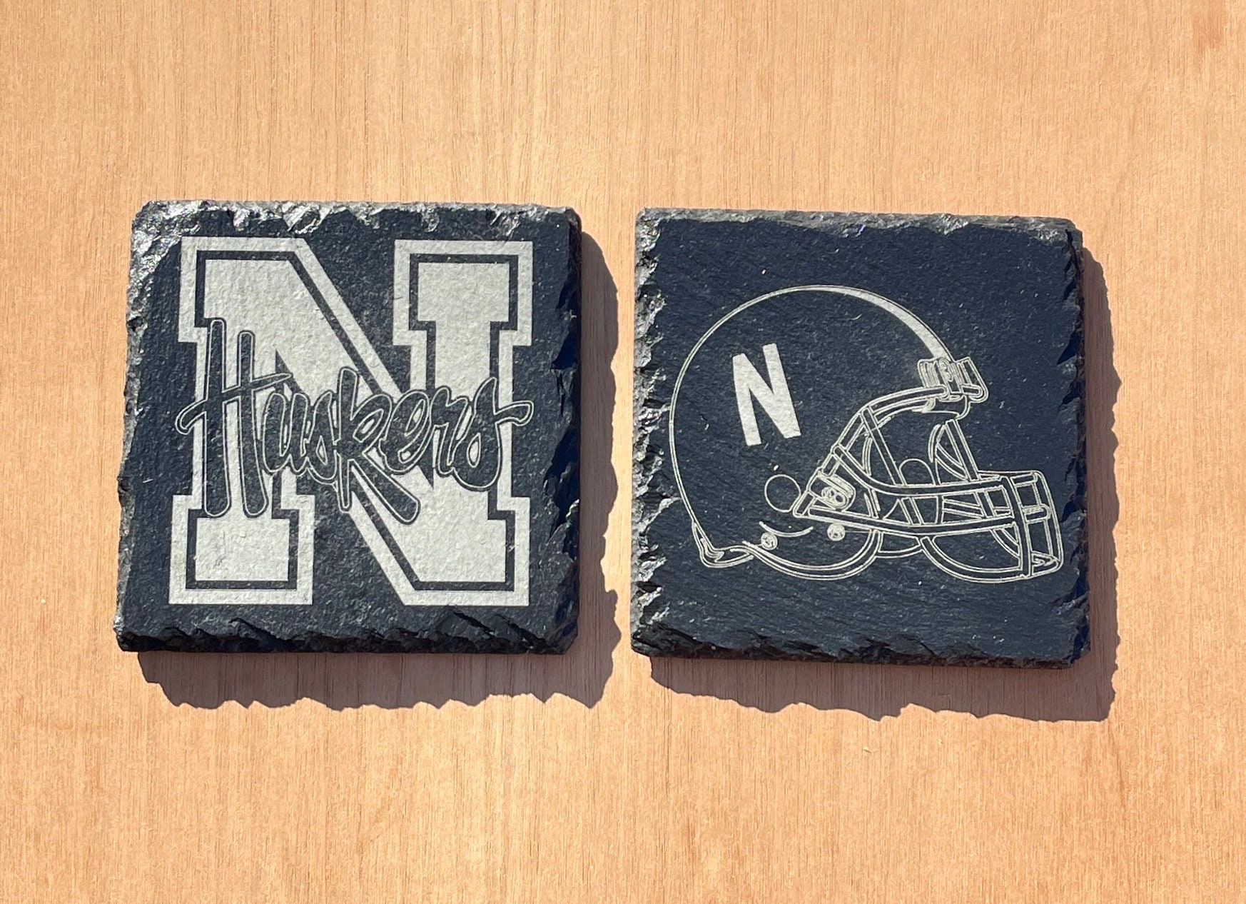 Slate Coasters With College Football Teams - Etsy
