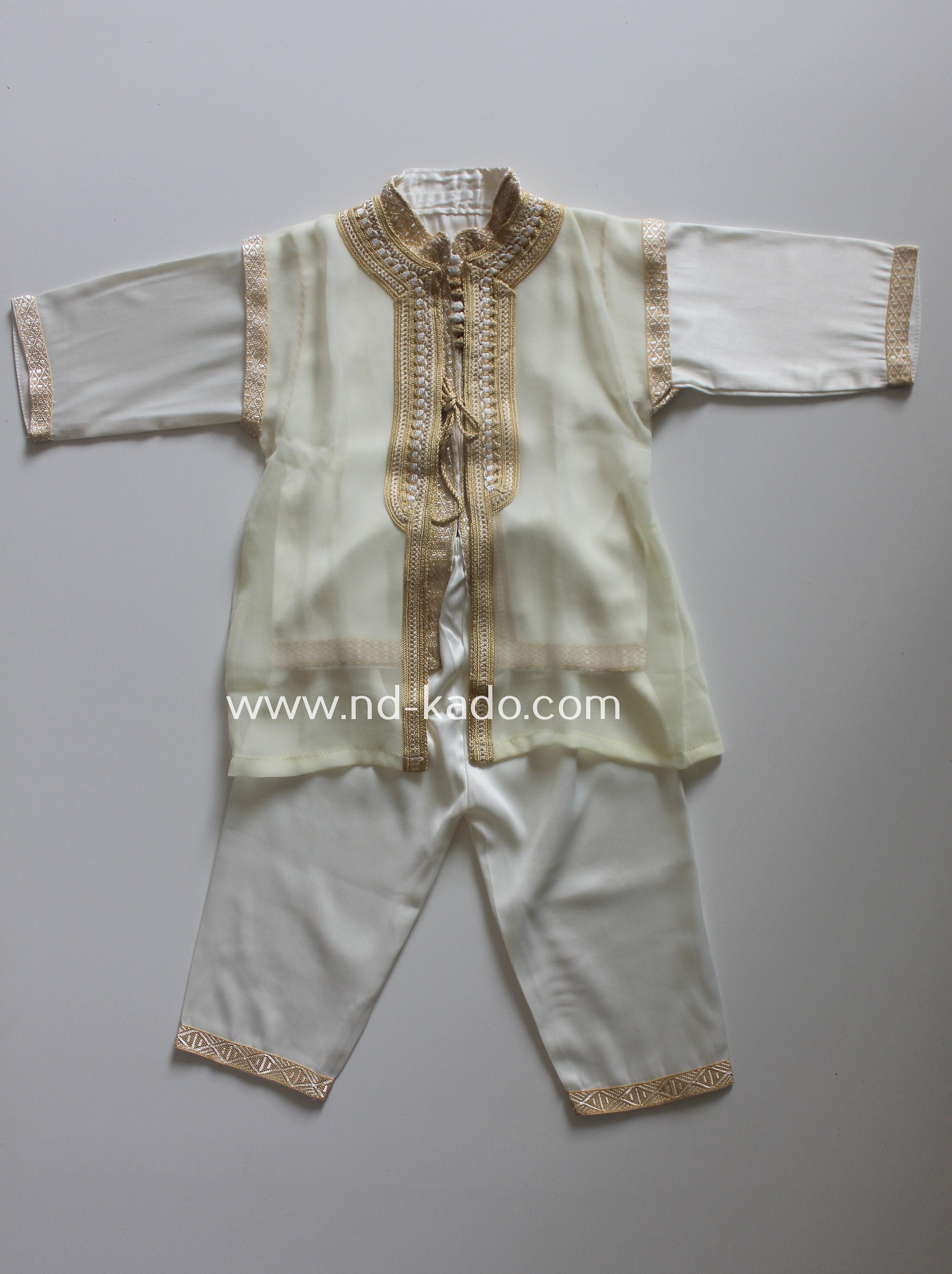 Moroccan Jabador for Children, 3 Pieces Jabador, Moroccan Kaftan for ...