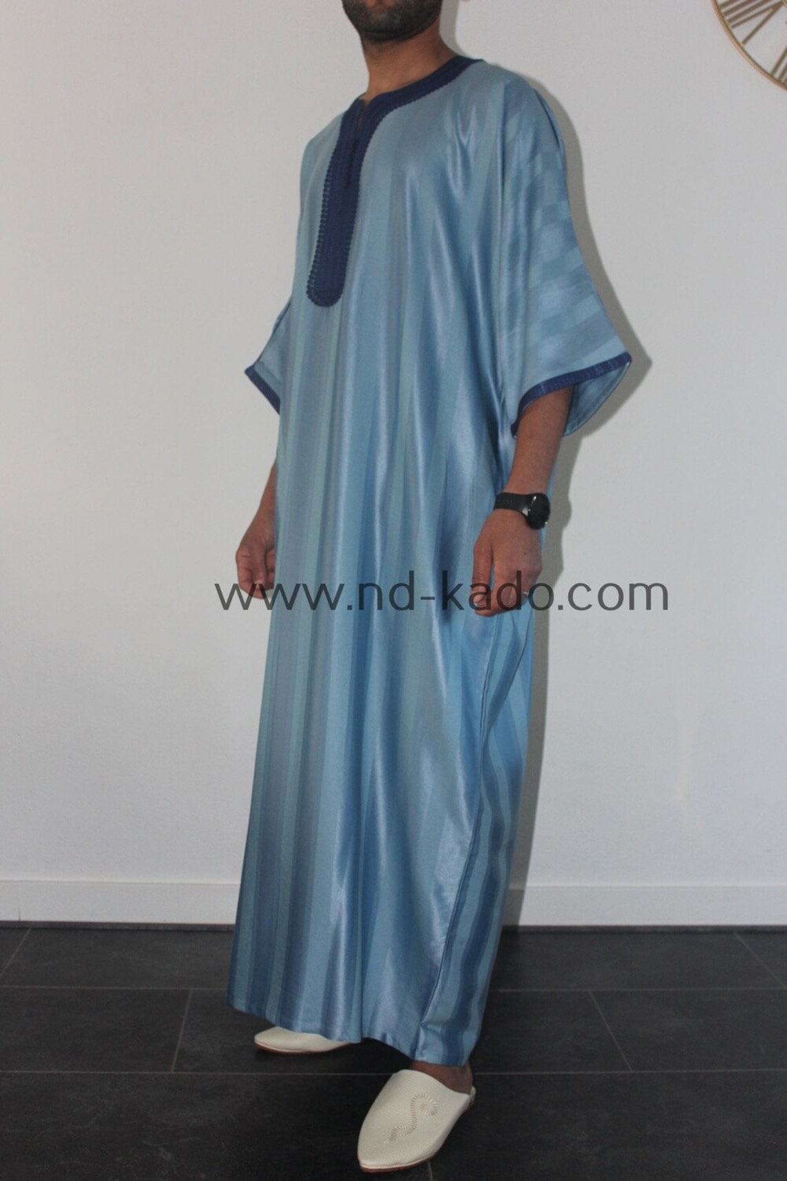 Light Blue Gandoura, Thobe, Djellaba, Jubbah, Qamis, Kandora, Kaftan - Etsy