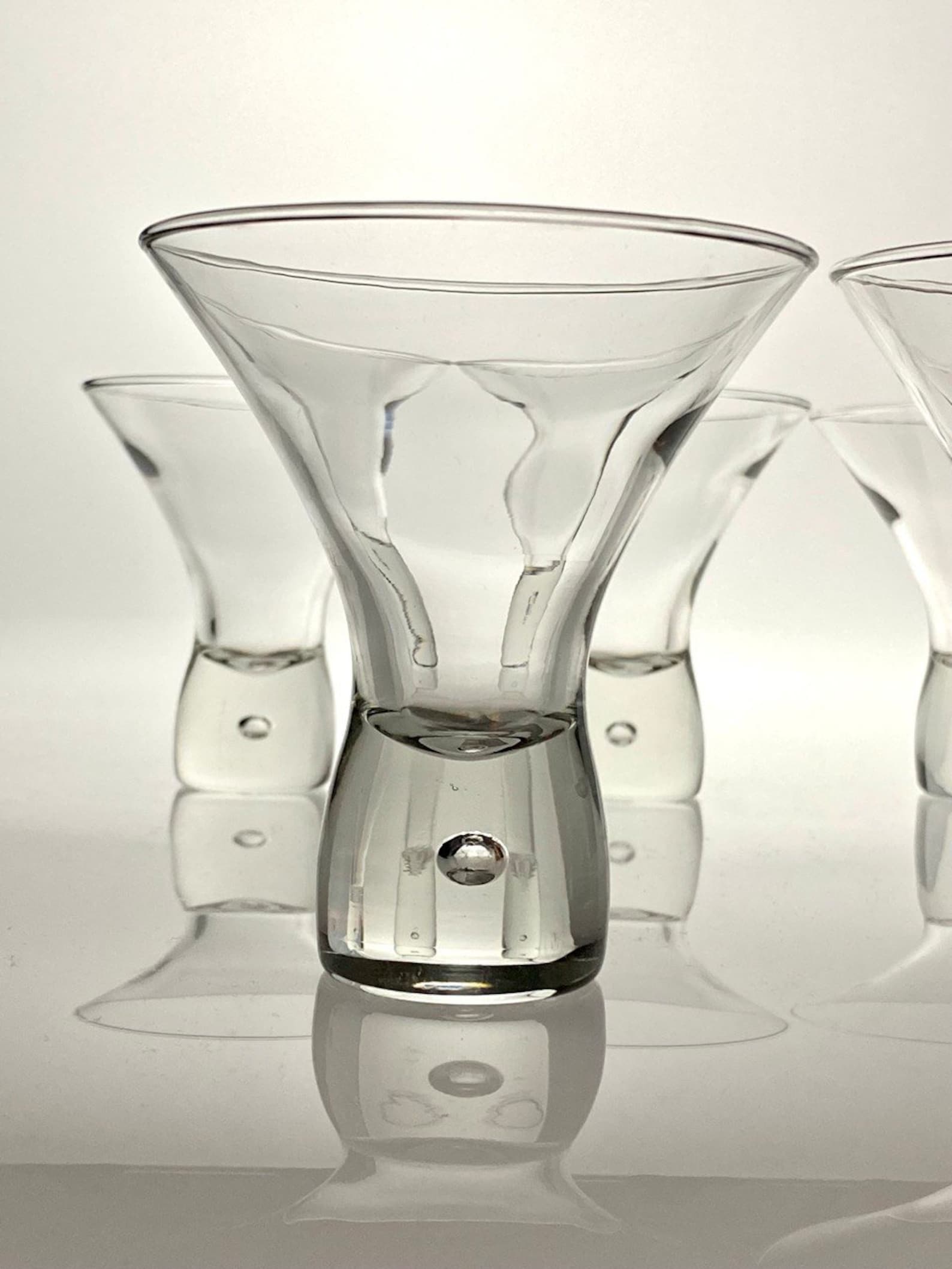 Set 5 Pc Vintage Bormioli Rocco Glass Dessert Bowls Set, Sundae Dishes ...