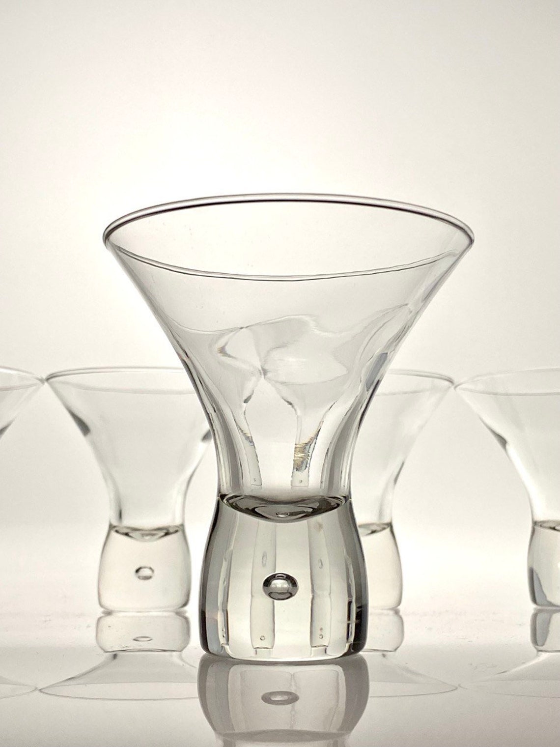 Set 5 Pc Vintage Bormioli Rocco Glass Dessert Bowls Set, Sundae Dishes ...