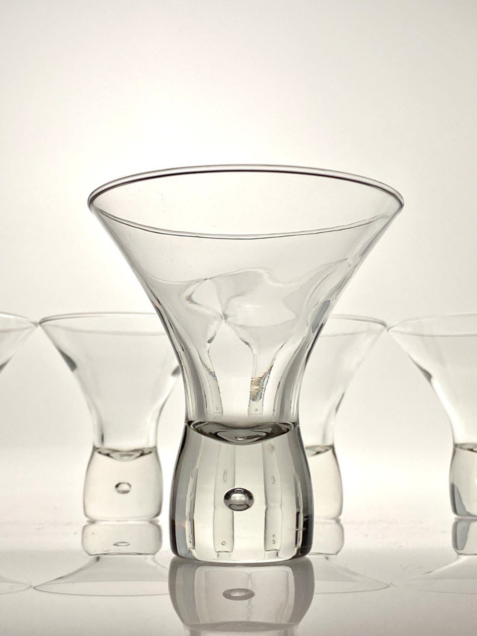 Set 5 Pc Vintage Bormioli Rocco Glass Dessert Bowls Set, Sundae Dishes ...