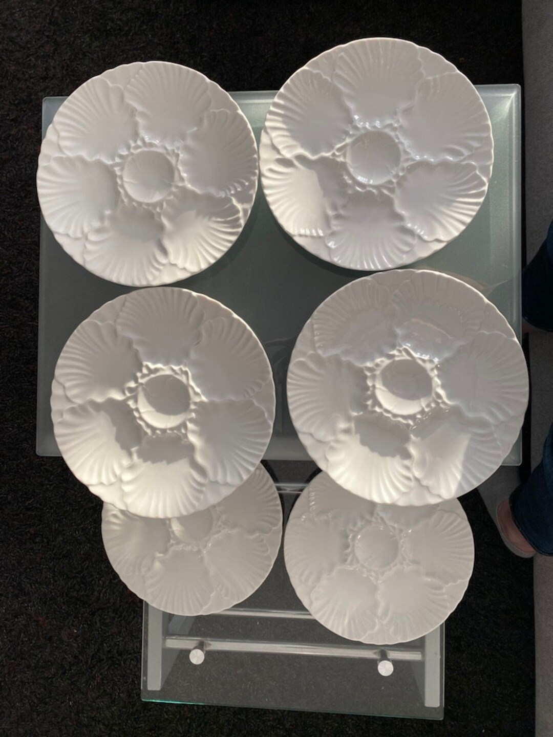 Vintage White Oyster Plates BAREUTHER WALDSASSEN, Bavaria Antique Dish ...