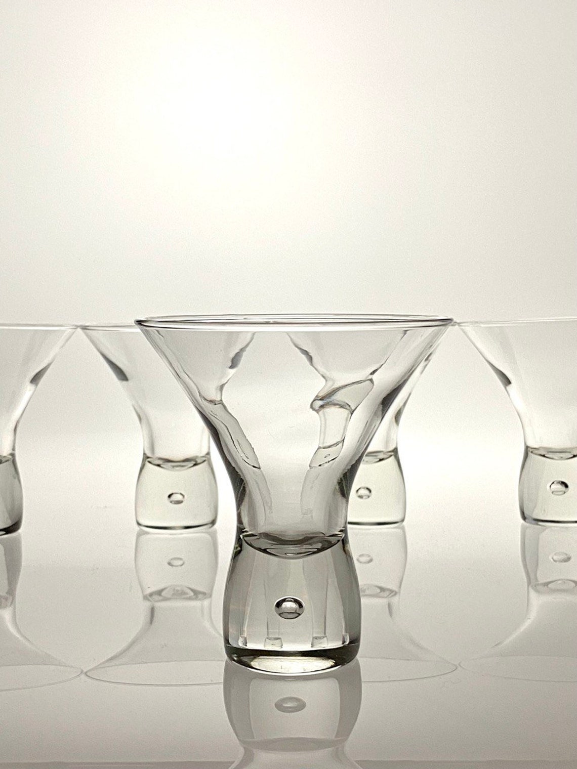 Set 5 Pc Vintage Bormioli Rocco Glass Dessert Bowls Set, Sundae Dishes ...