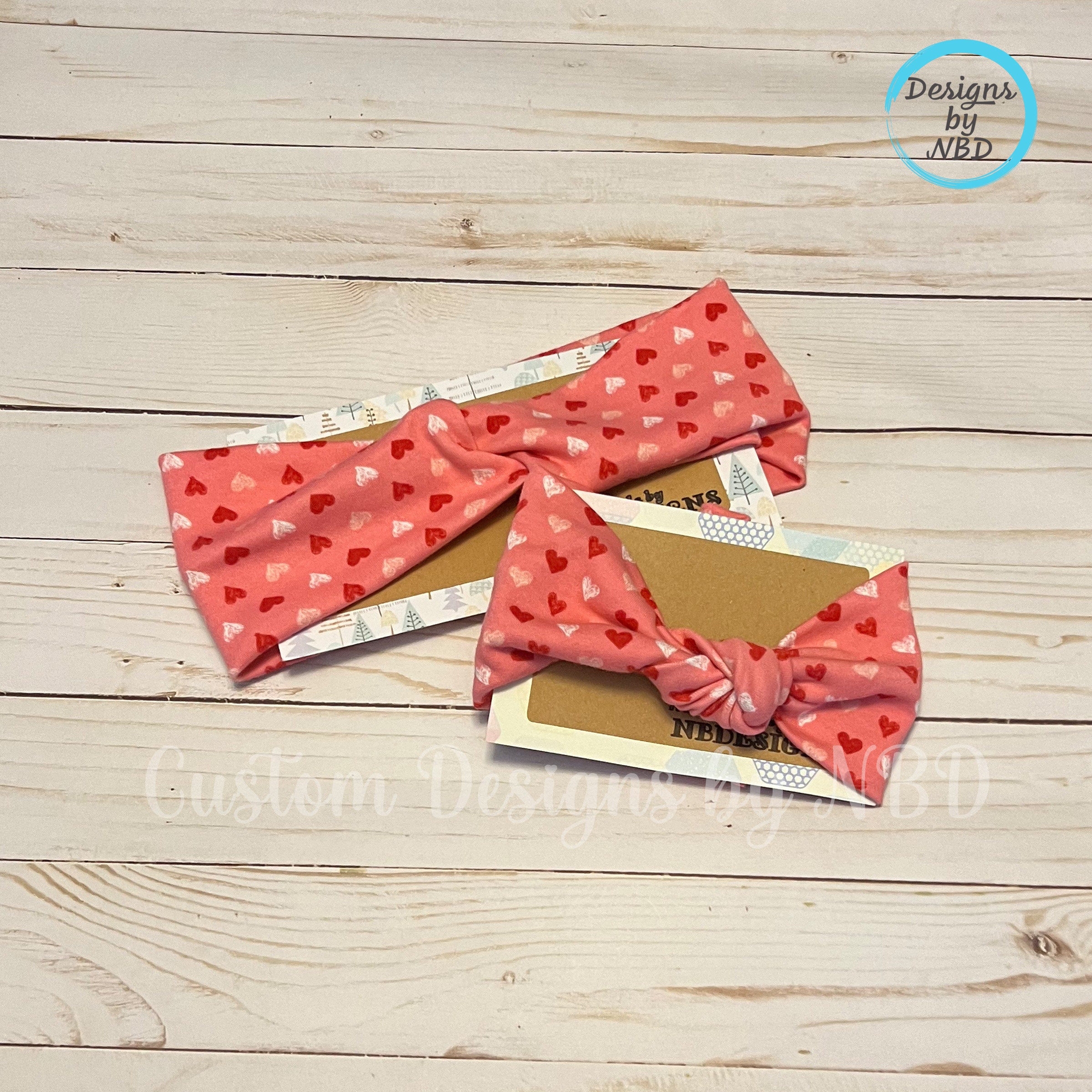 Valentine's Day Heart Print Mommy and Me Headbands, Matching Headbands ...