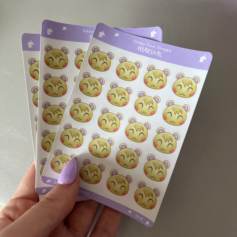 ACNH Marshal Sticker Sheet Planner Stickers - Etsy