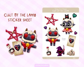 Cult of the Lamb Sticker Sheet - Etsy