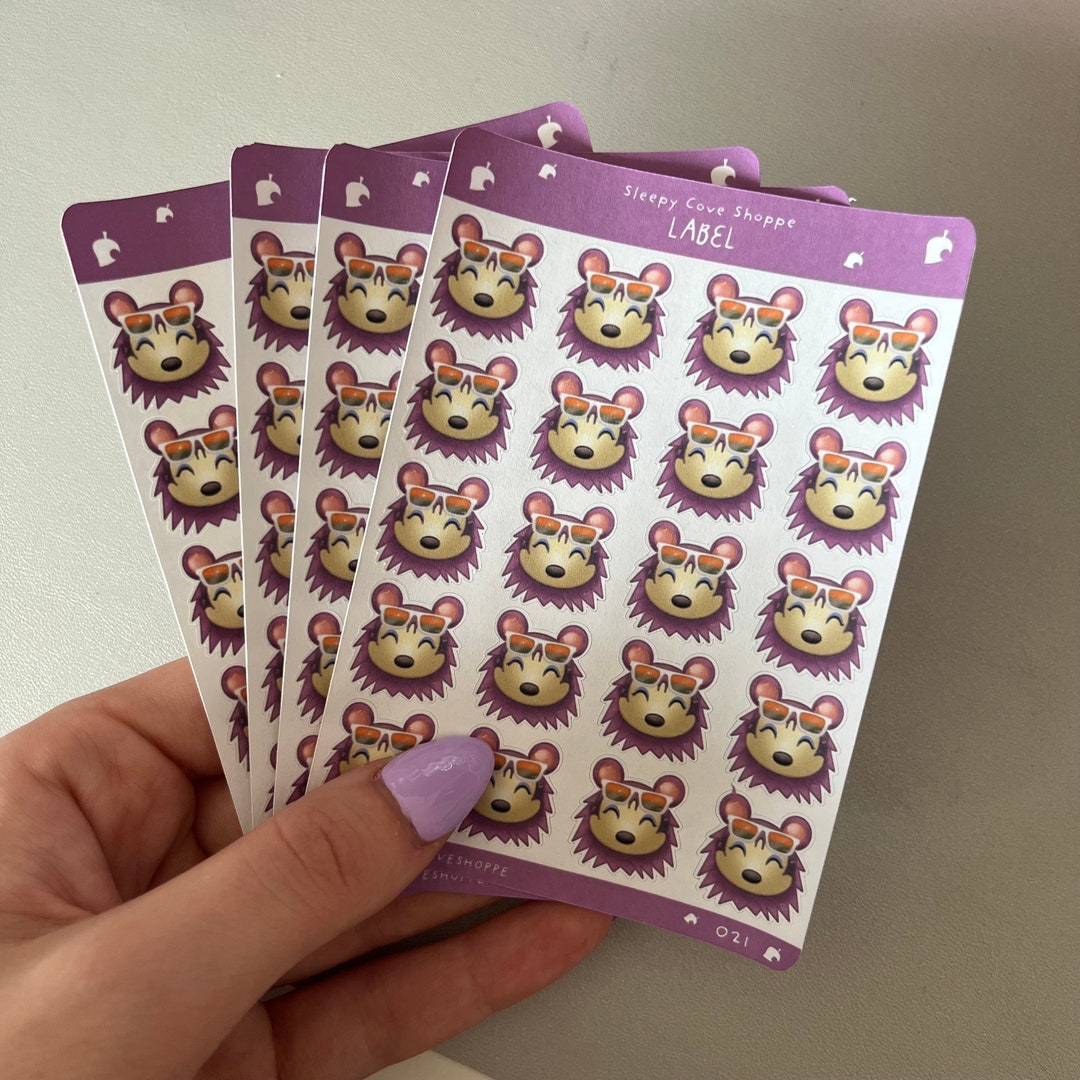 ACNH Label Sticker Sheet Planner Stickers - Etsy