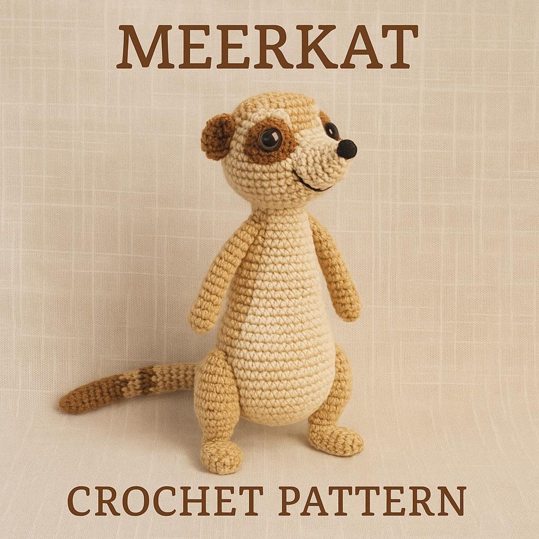 Milo the Meerkat, Amigurumi Crochet Pattern, Eddy the Meerkat - Crochet ...