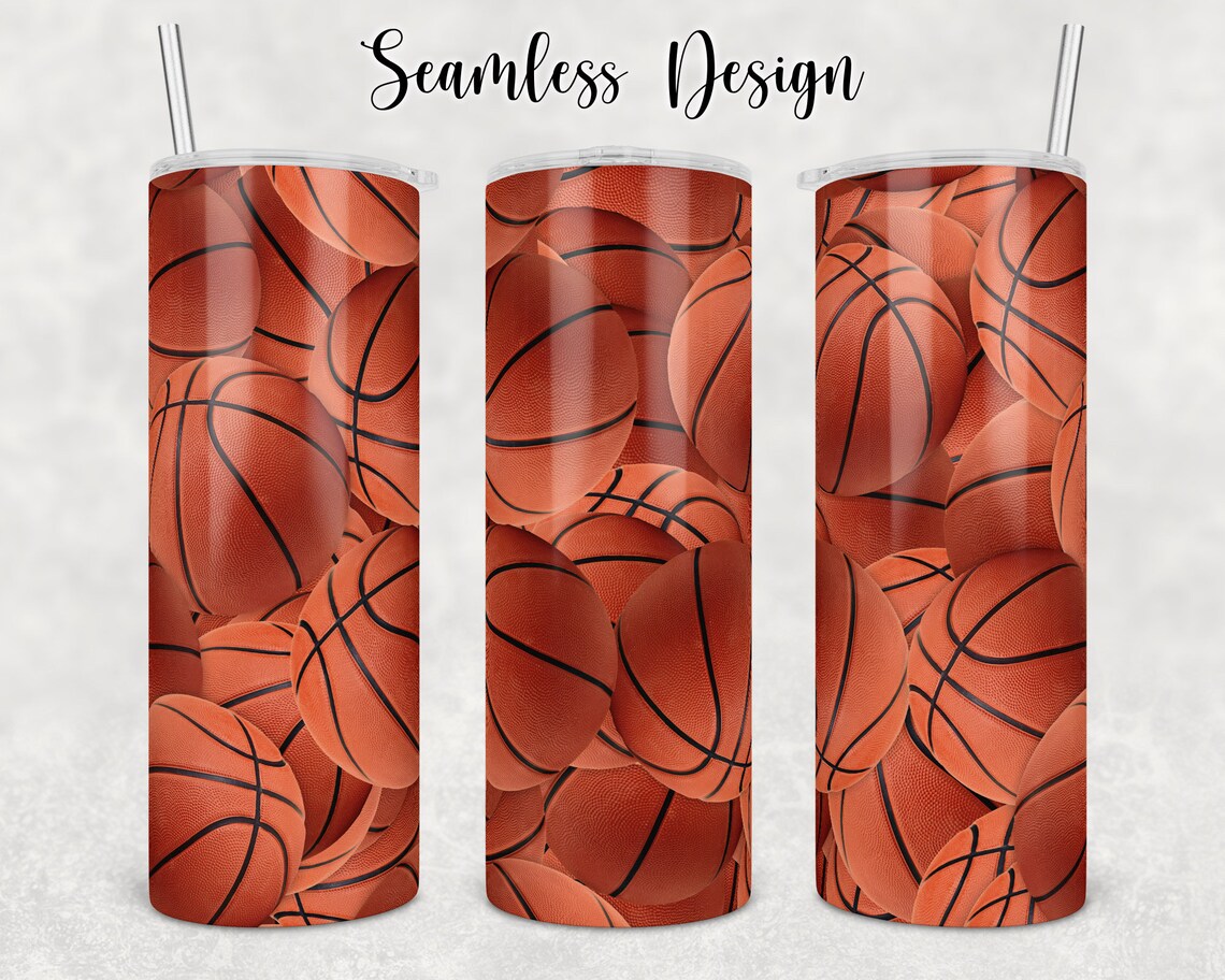 Real Basketball Tumbler Wrap, Basketball Ball Sublimation Design, 20 Oz ...