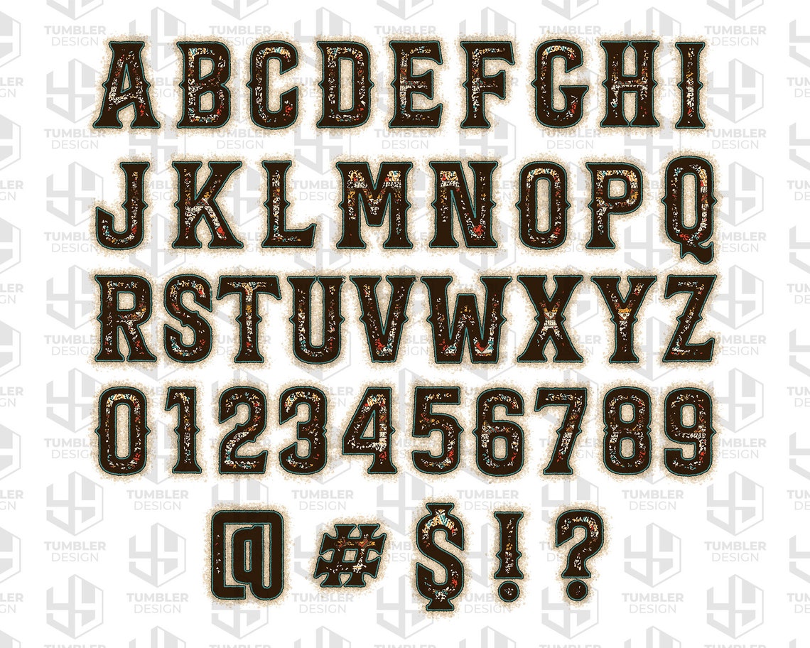 Dark Brown Distressed Letter PNG Distressed Alphabet - Etsy