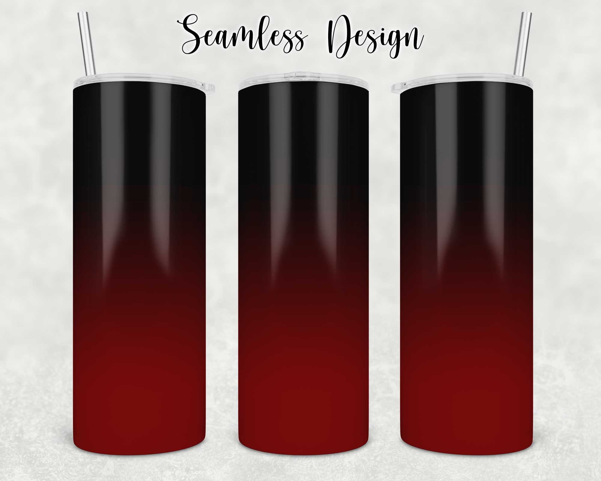 Maroon Ombre Tumbler Wrap Black to Maroon Sublimation Design - Etsy