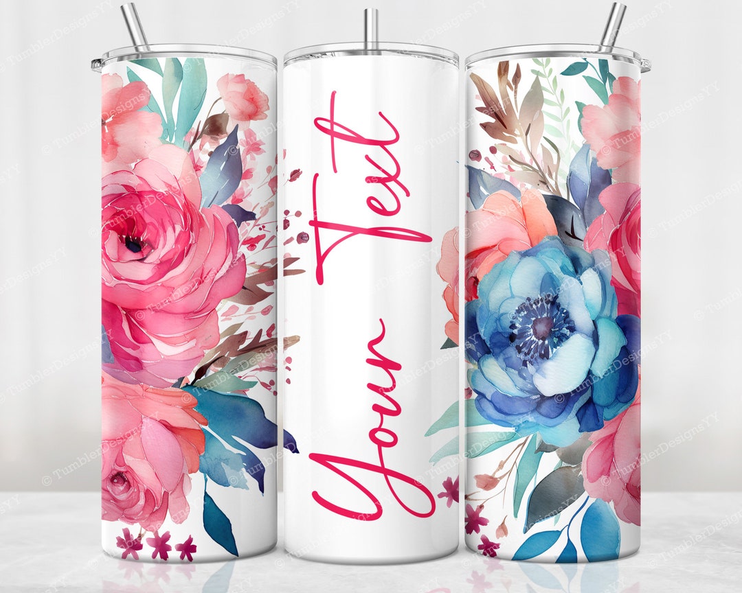 Add Your Own Text Tumbler Wrap Sublimation Design, 20 Oz Skinny Tumbler ...