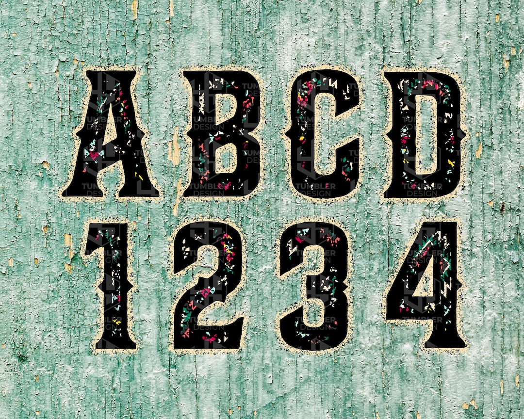 Black Distressed Letter PNG, Distressed Alphabet PNG, Distressed Number ...