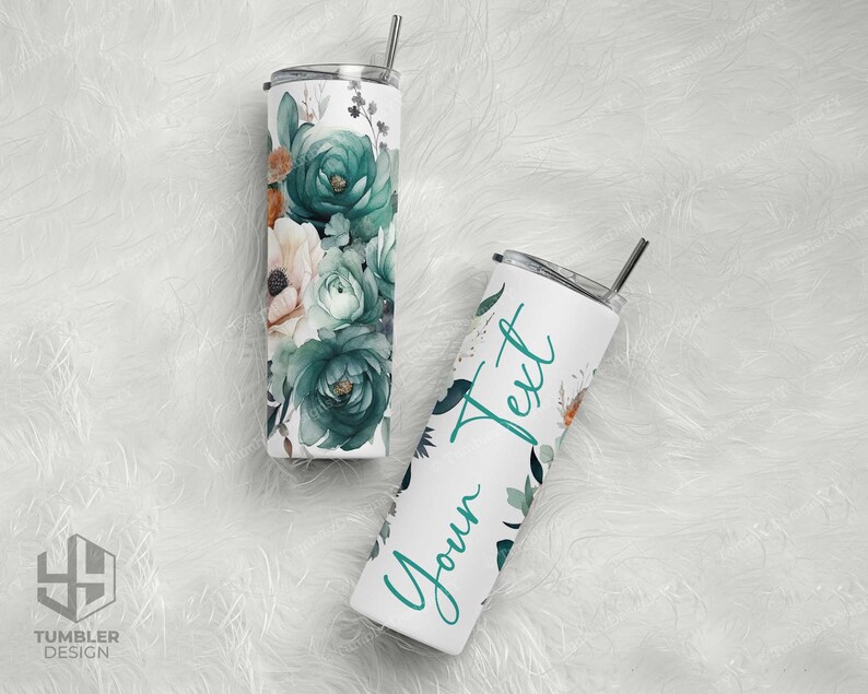 Add Your Own Text Tumbler Wrap Sublimation Design, 20 Oz Skinny Tumbler ...