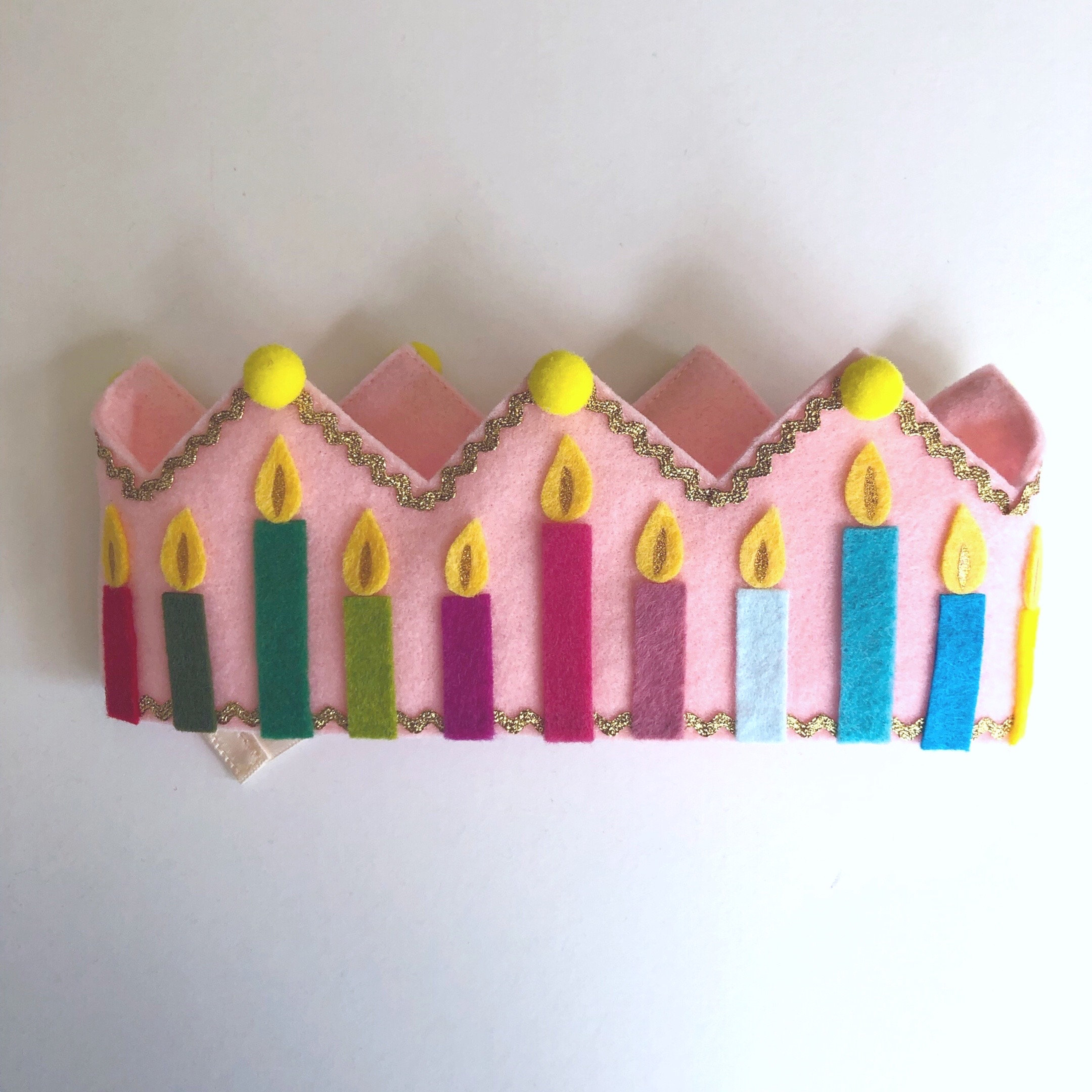 Pink Birthday Cake Crown Waldorf Crown Party Hat - Etsy