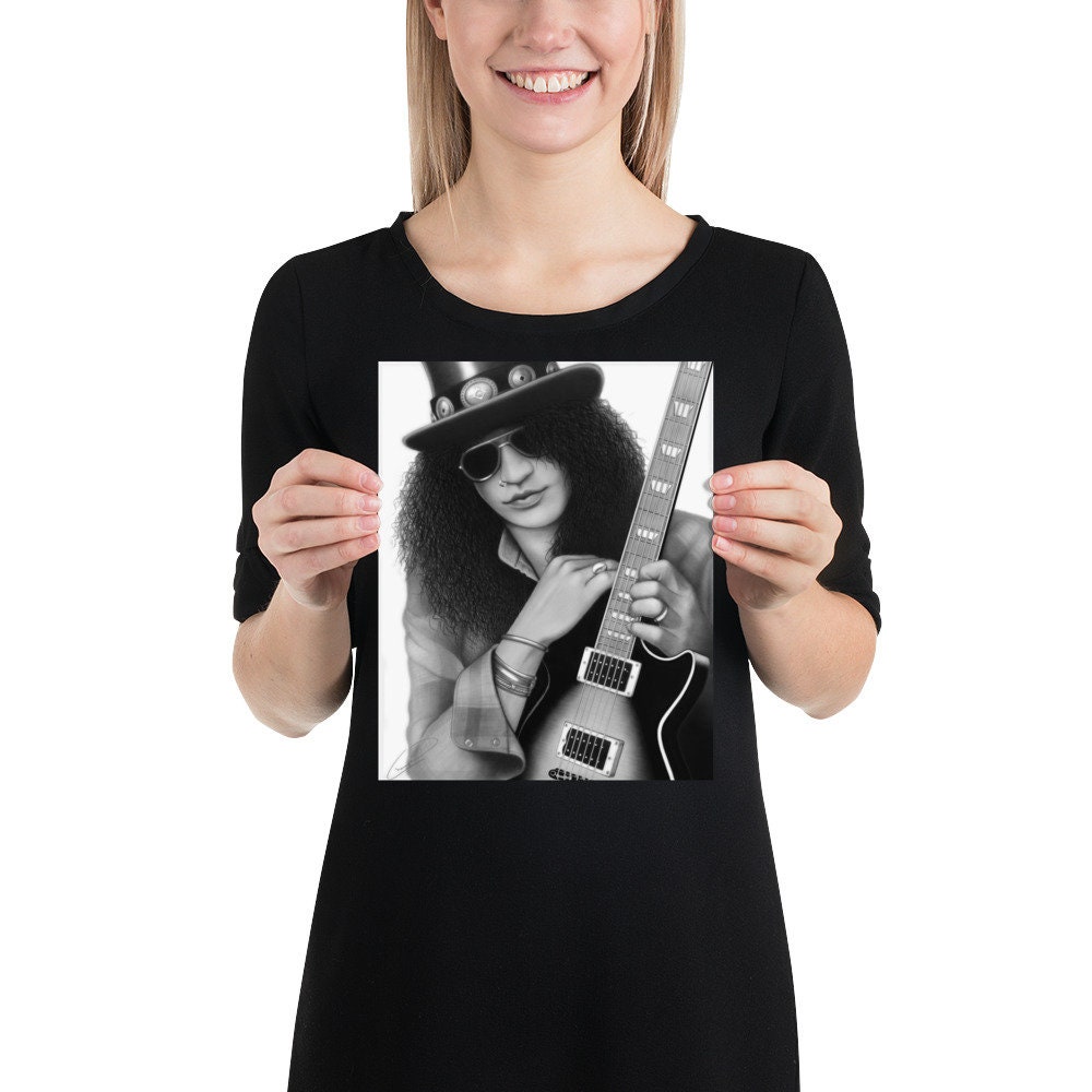 SLASH Dibujo de retrato Imprimir - Etsy México