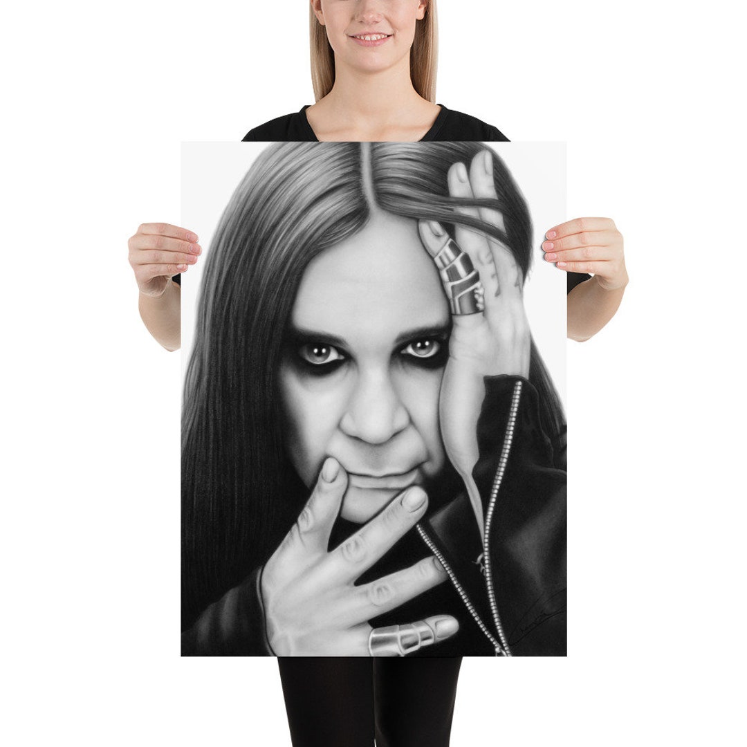 Ozzy Osbourne Portrait Drawing Print - Etsy