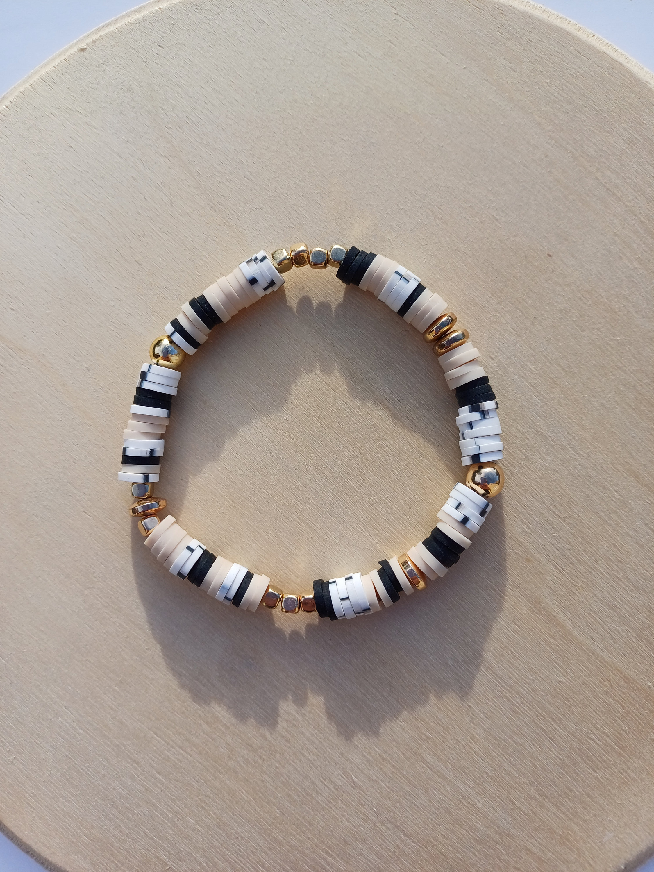 3 pack ensemble de bracelets de perles heishi, bracelet extensible de ...