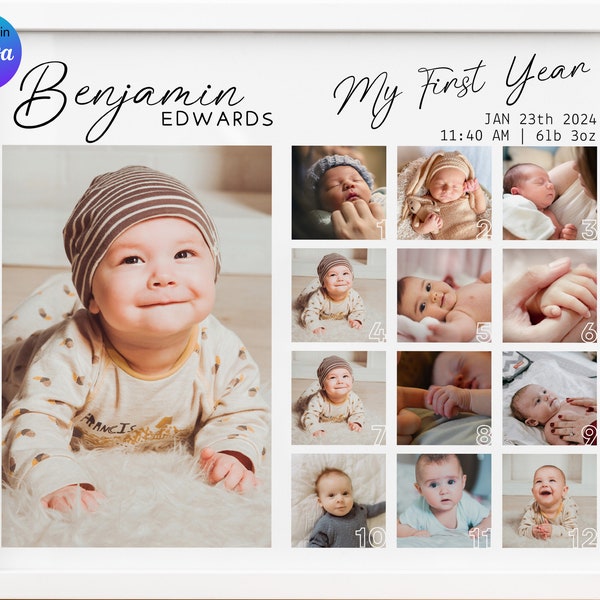Baby Photo Collage - Etsy