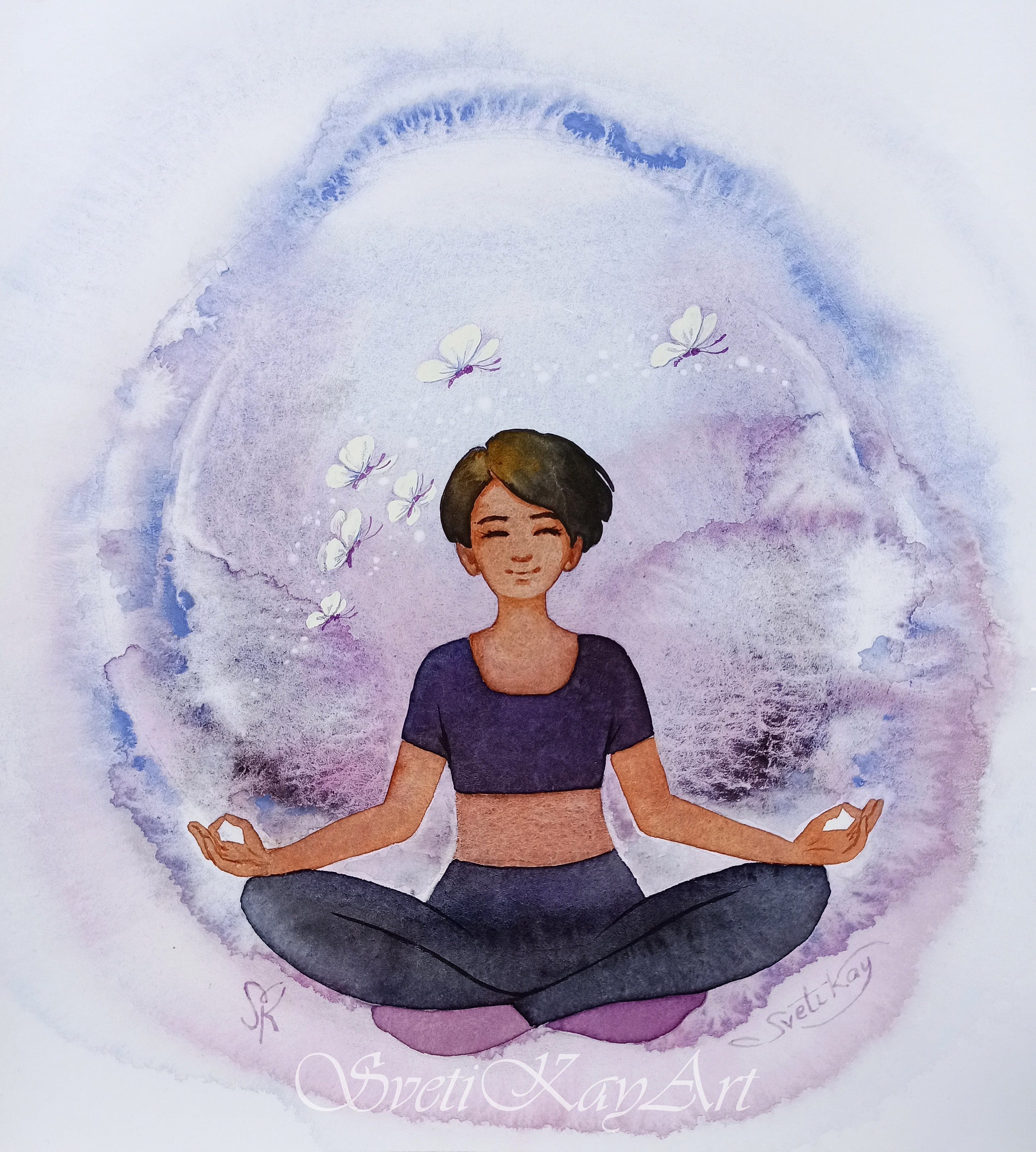 Yoga Meditation Drawings