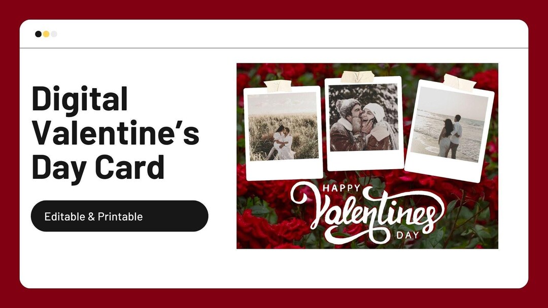 EDITABLE|PRINTABLE Valentine's Day Card - Etsy