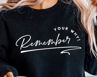Remember Your Why SVG, Png, Inspirational Quotes Svg, Motivation Shirt ...