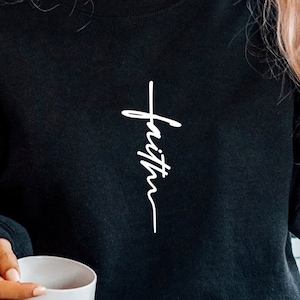 Faith Cross SVG PNG PDF, Faith Cross in Cursive Svg, Believe Svg, Self ...