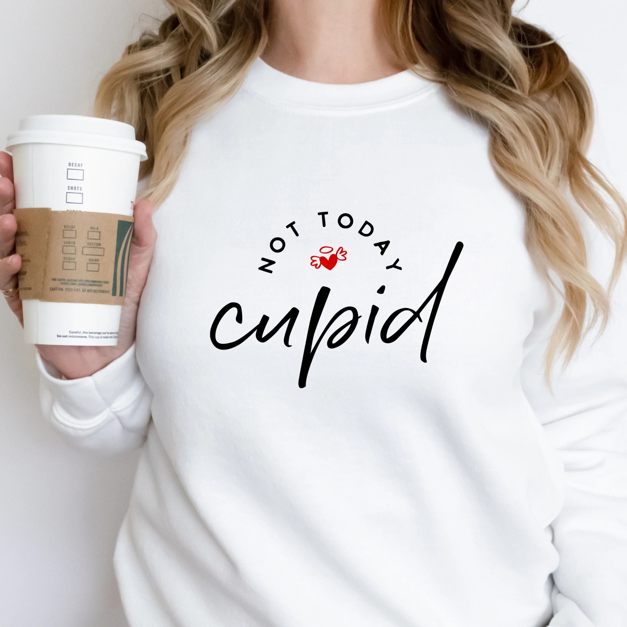 Not Today Cupid SVG PNG PDF Funny Valentine Svg Hello - Etsy