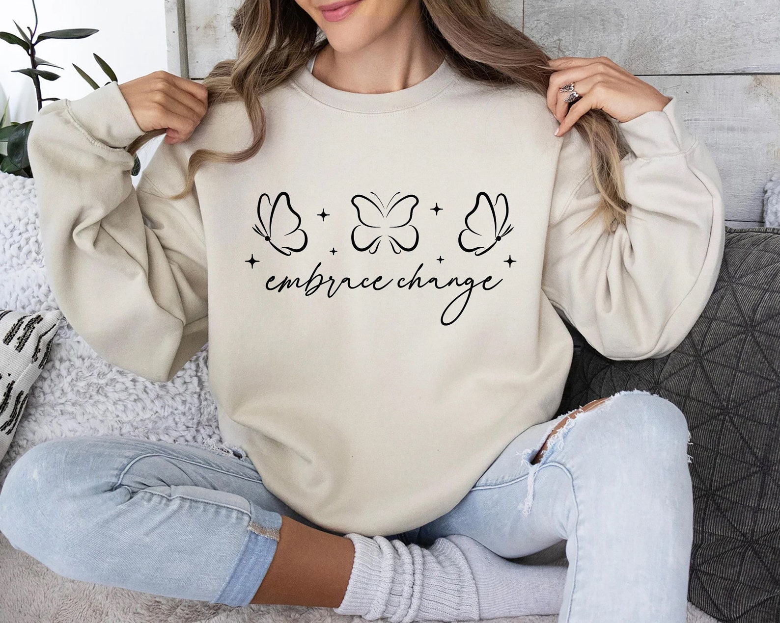 Embrace Change SVG PNG PDF, Butterfly Svg, Motivational Svg ...