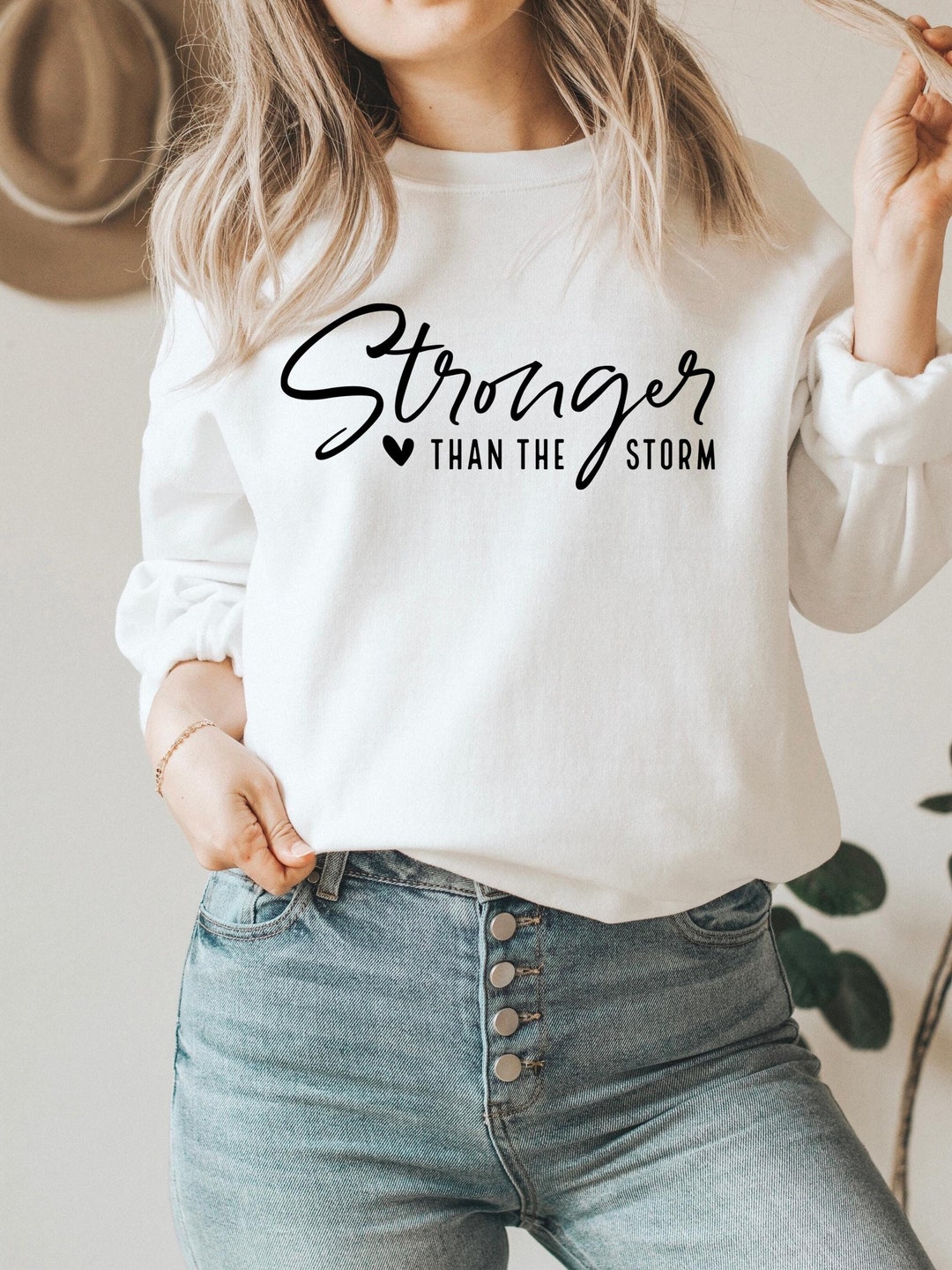 Stronger Than the Storm SVG PNG PDF, Inspiring Svg, Self Love Svg ...