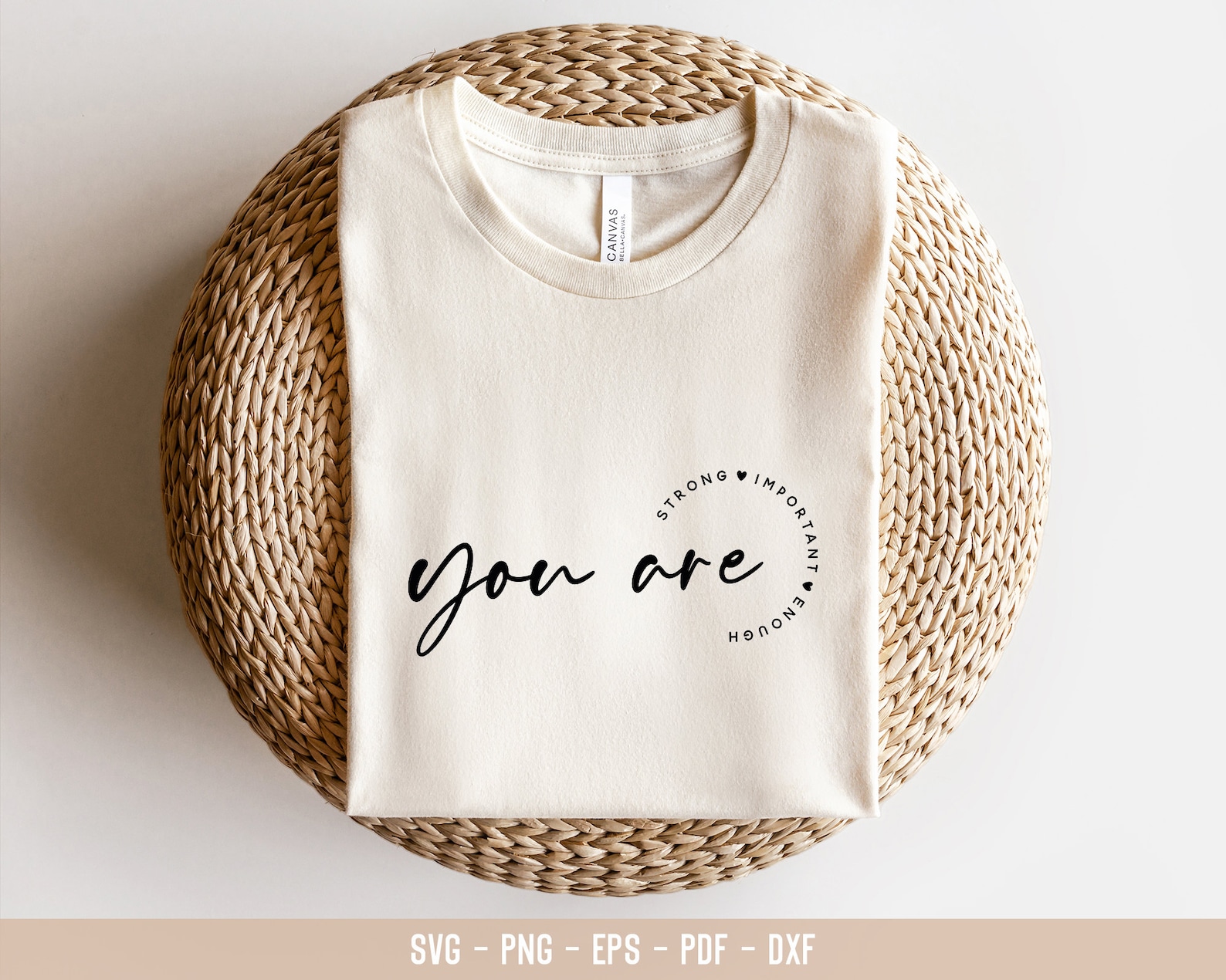 You Are Strong SVG PDF PNG, Enough Svg, Inspiration Svg, Bible Quote ...