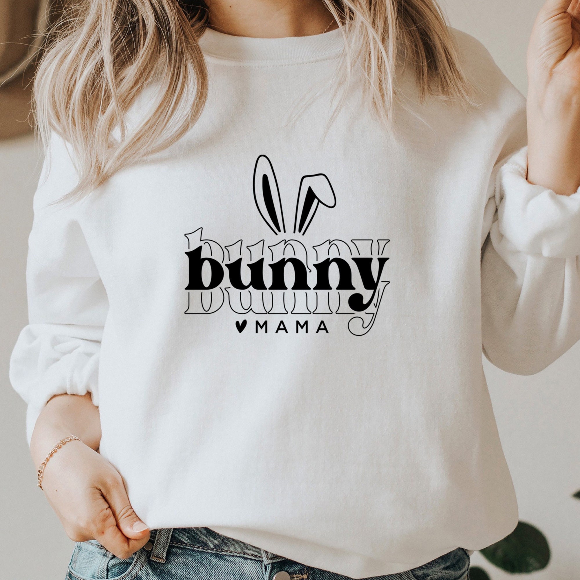 Bunny Mama SVG PNG PDF, Easter Mama Shirt Svg, Mama Bunny Svg, Happy ...